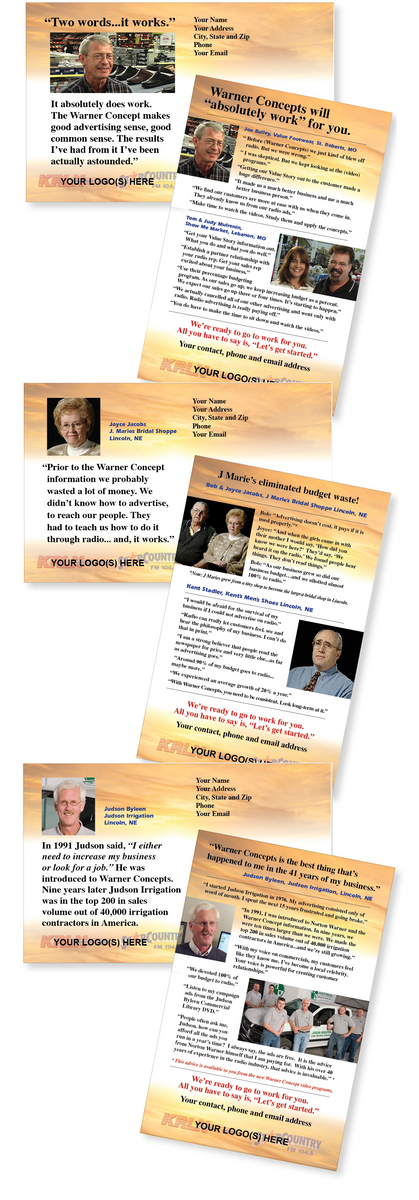 Testimonial Postcards - 100 Sets (300 cards) – WCS Print Works Store